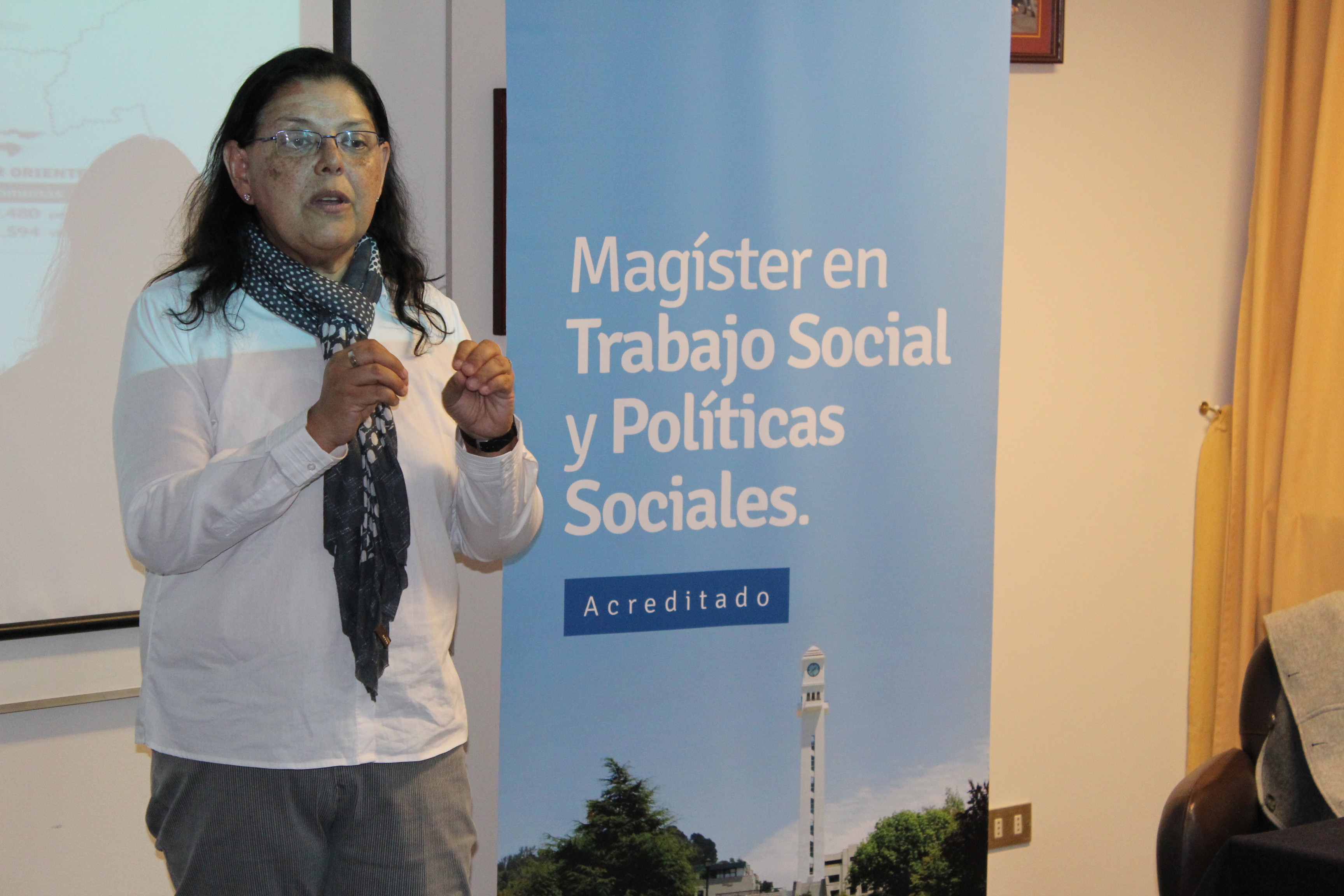 Magíster en Trabajo Social y Políticas Sociales inició año académico con conferencia de la Dra ...